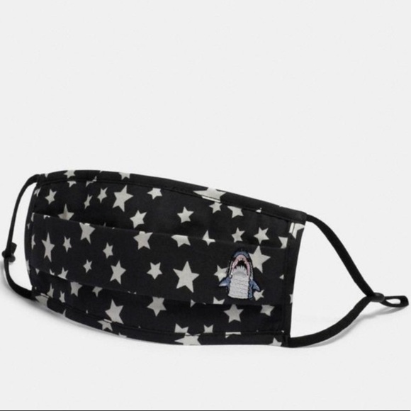 Coach | Accessories | Nwt Coach Shark Star Print Face Mask | Poshmark